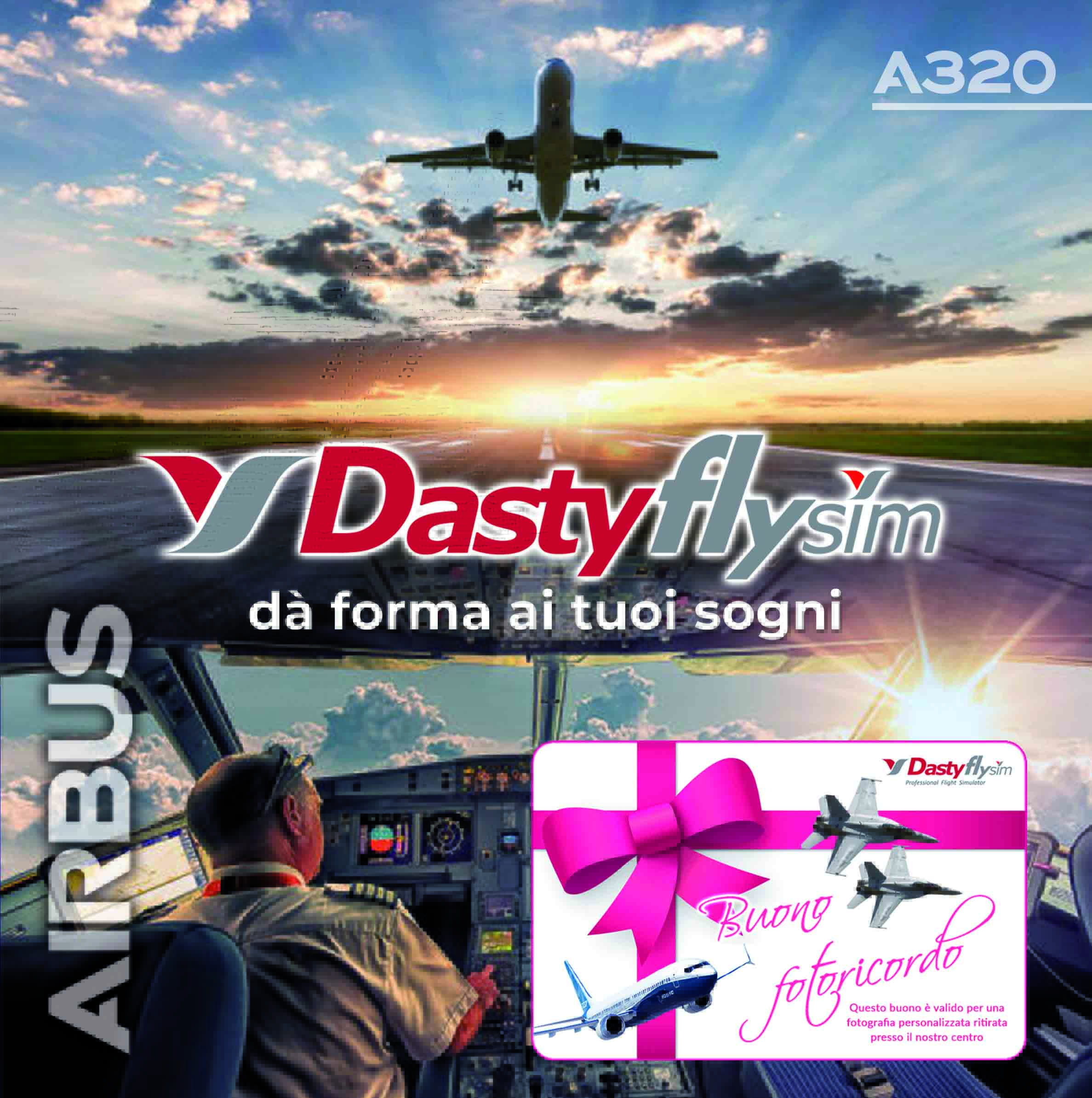 Simulatore Airbus A320 Static 1 Pilota 60 min | Dastyflysim